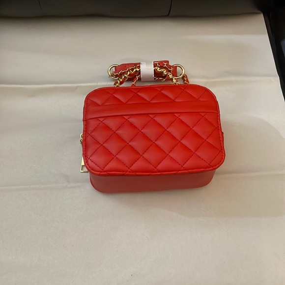 Bags | Brand New Red Mini Bag With Puff Accent Design | Poshmark